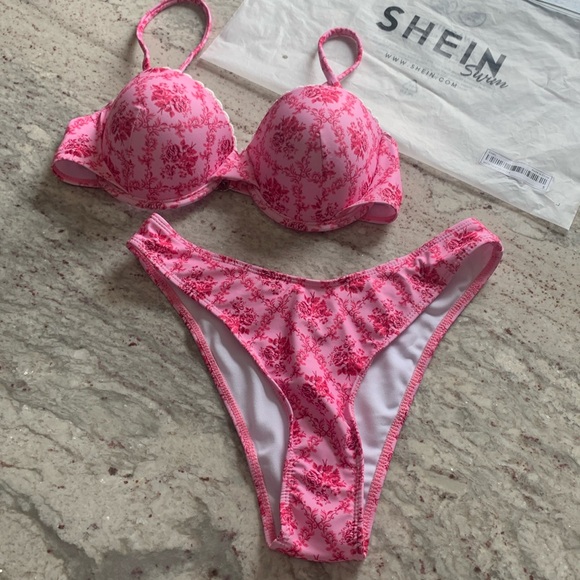SHEIN | Swim | Victorian Roses Bikini Set | Poshmark
